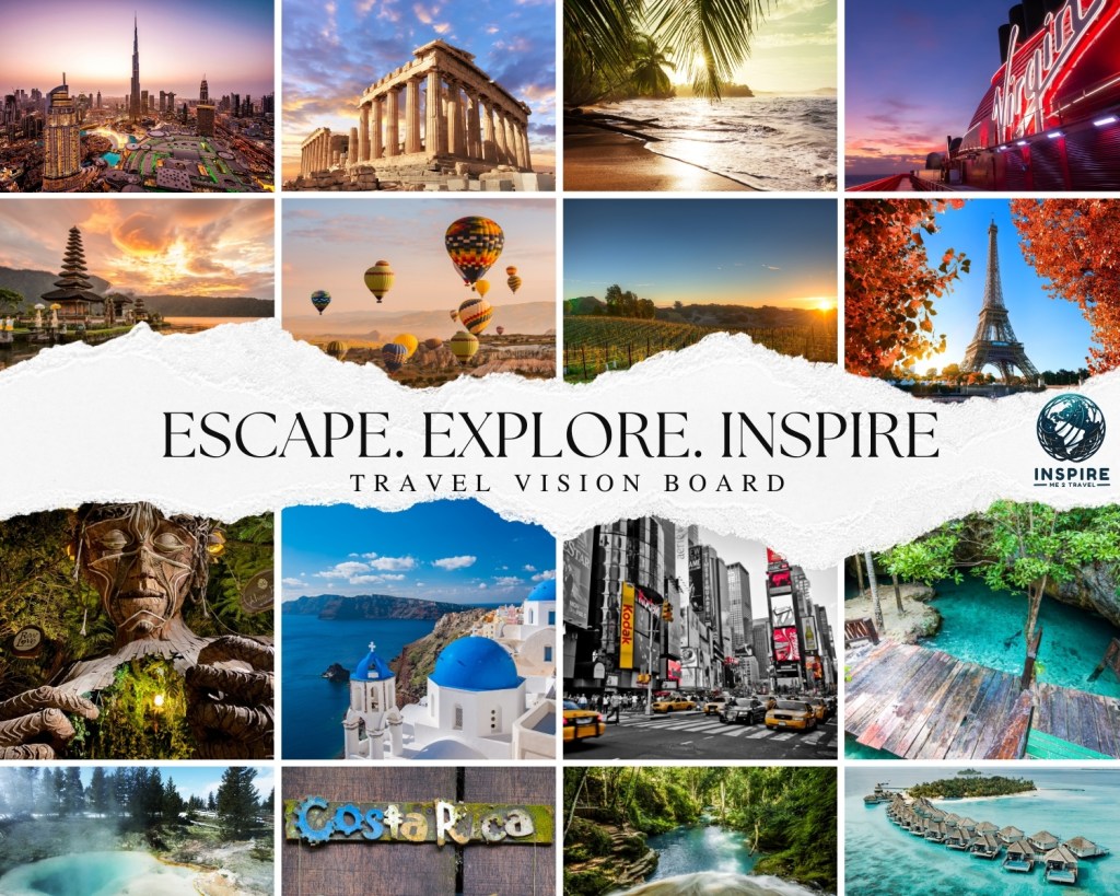 How to Create a Travel Vision Board - Inspire Me 2 Travel